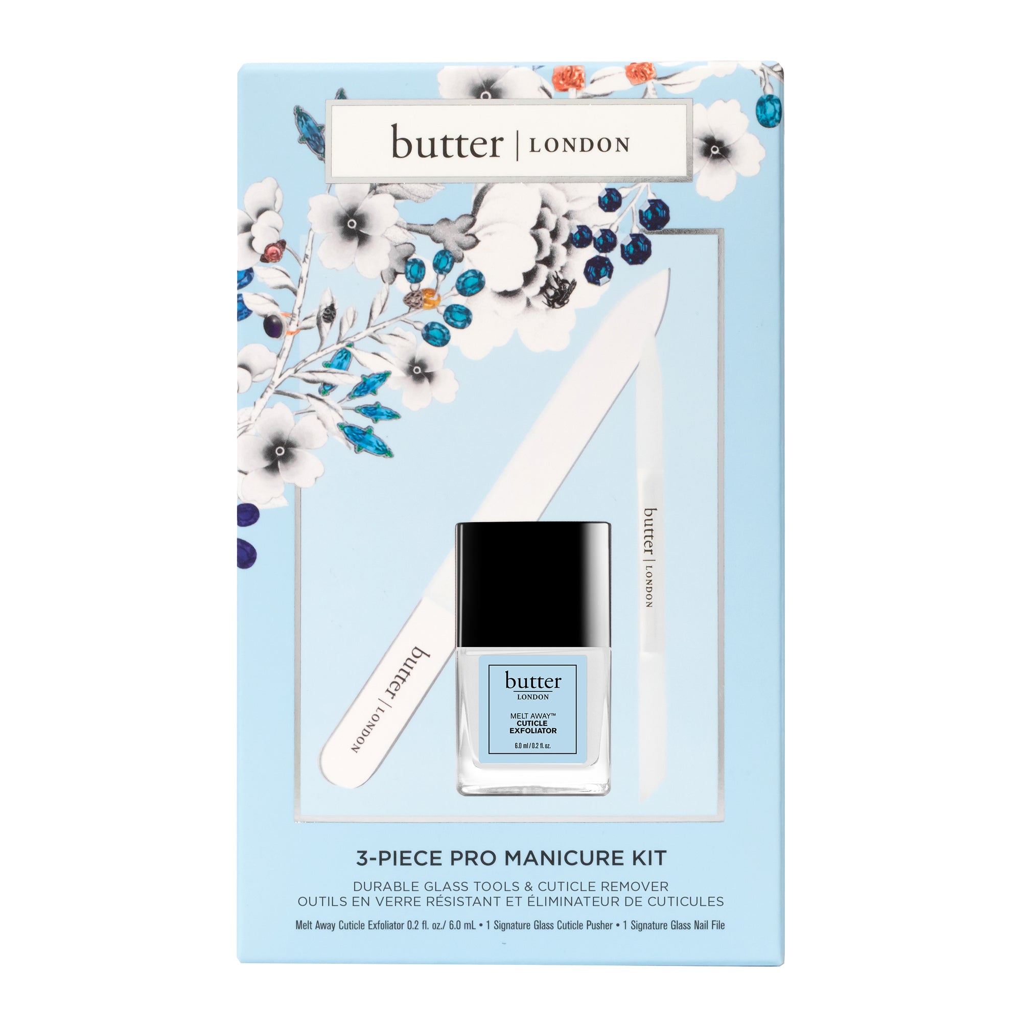butter LONDON, 3-Piece Pro Manicure Kit | Cuticle & Nail Care